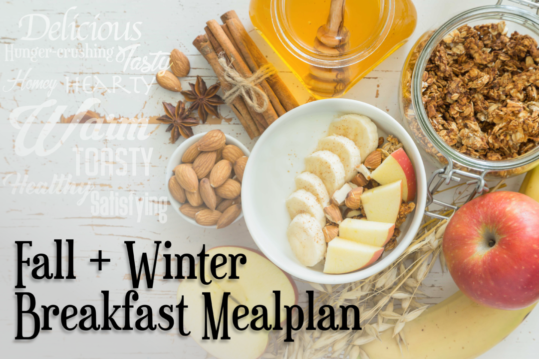 Breakfast Meal Plan- Fall/Winter - Sales - Eat At Home Cooks - Weekly ...